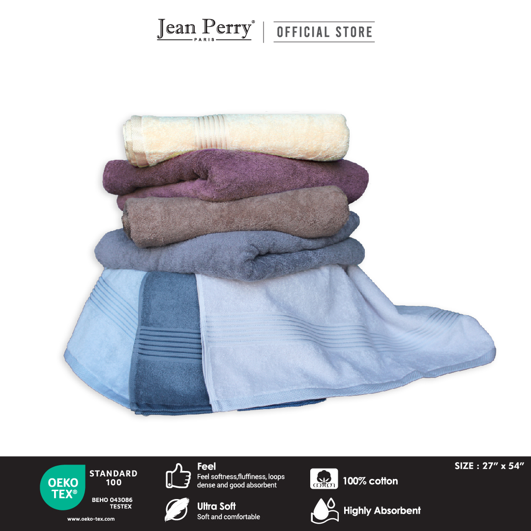 Jean Perry Manhattan Bath Towel [B7] 27 inches x 54 inches | Shopee ...
