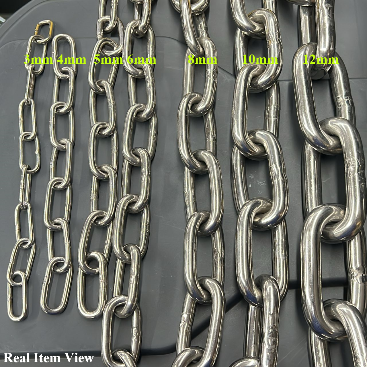 PA 304 Stainless Steel Chain 3mm 12mm SS304 Chain Anchor Chain Pet ...