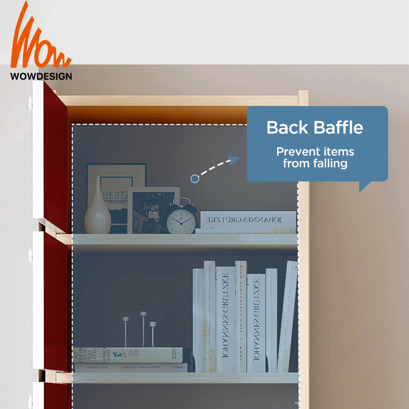 Storage Cabinet With Doors 6 Tier Bertutup Storage Cabinet Black Rak ...