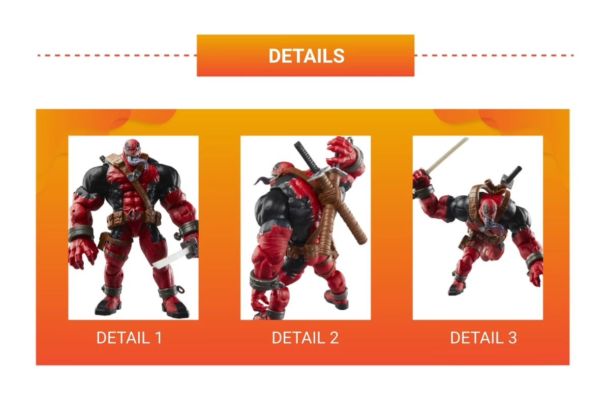 Marvel Legends Series Venompool, Deluxe Deadpool Comics Collectible 6 ...