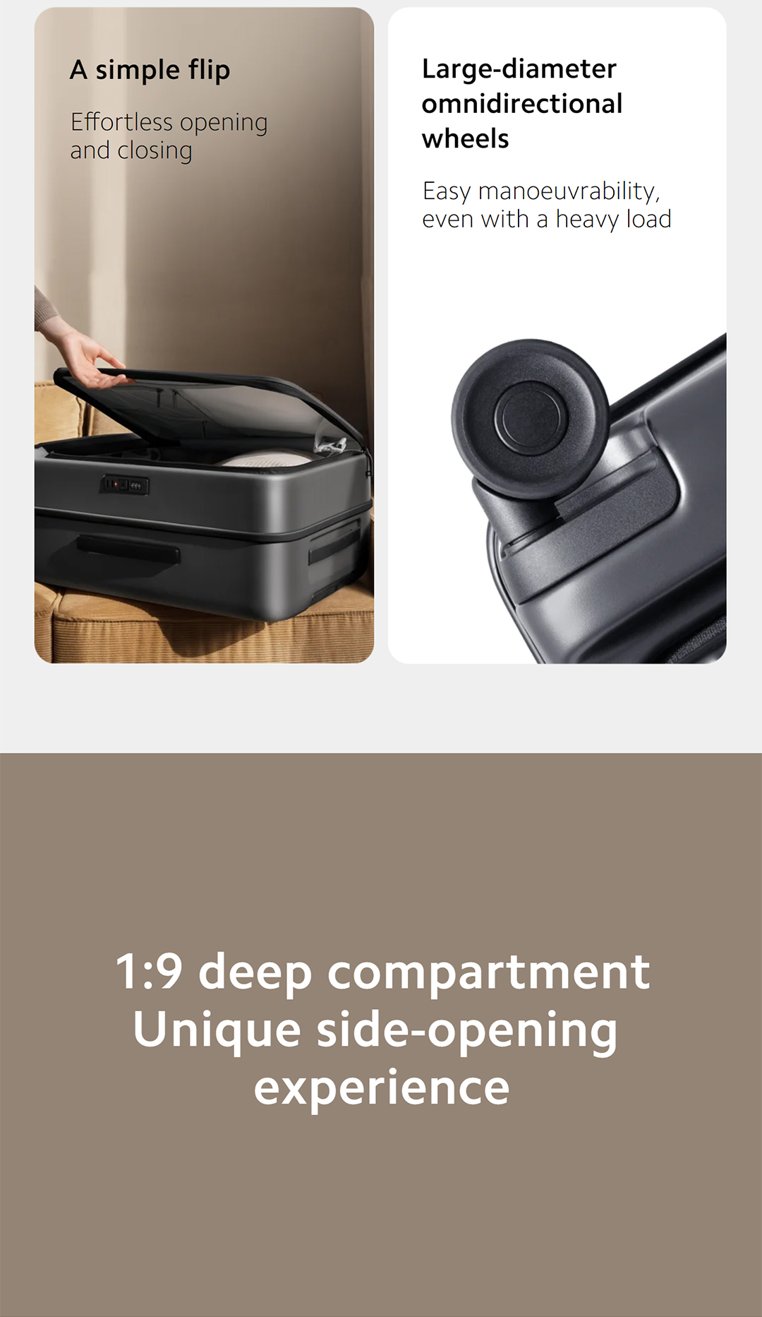 Xiaomi Front Opening Luggage | Shopee Malaysia