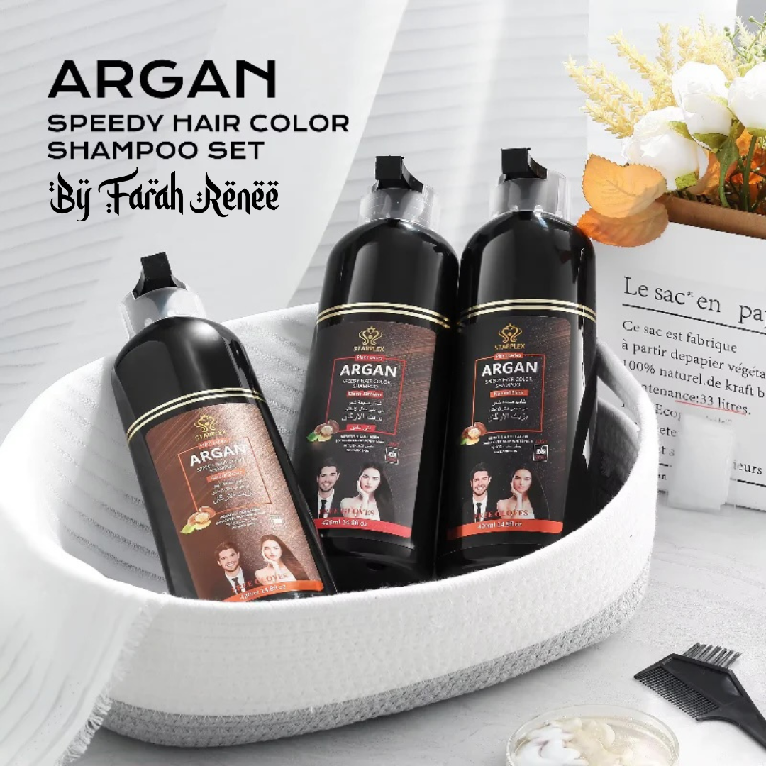 HALAL Starplex Argan Shampoo Uban Halal Pewarna Rambut Telus Air ...