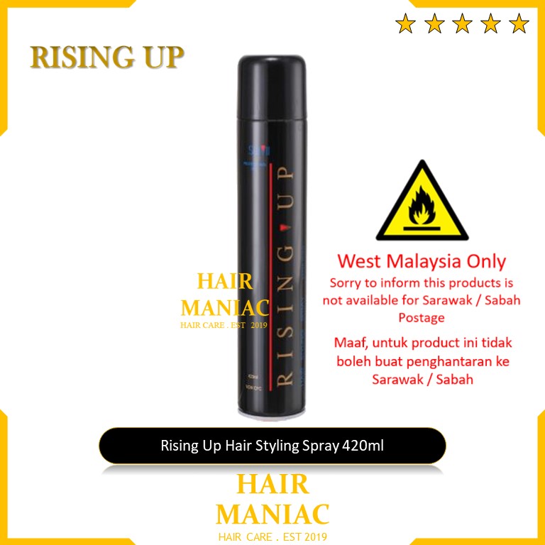 Rising Up Hair Styling Spray Hairspray (Non CFC) 420ML | Shopee Malaysia