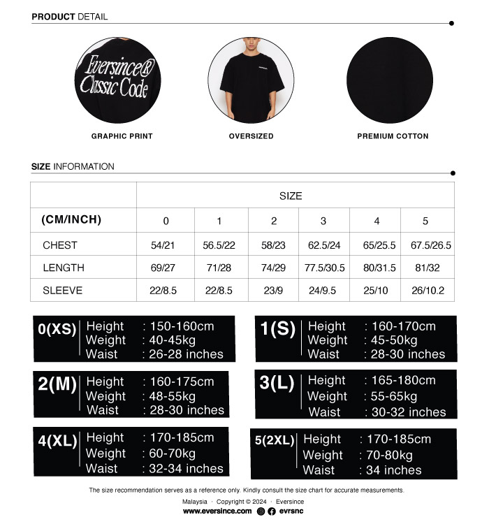 Eversince Code B Oversized Graphic TEE | Shopee Malaysia