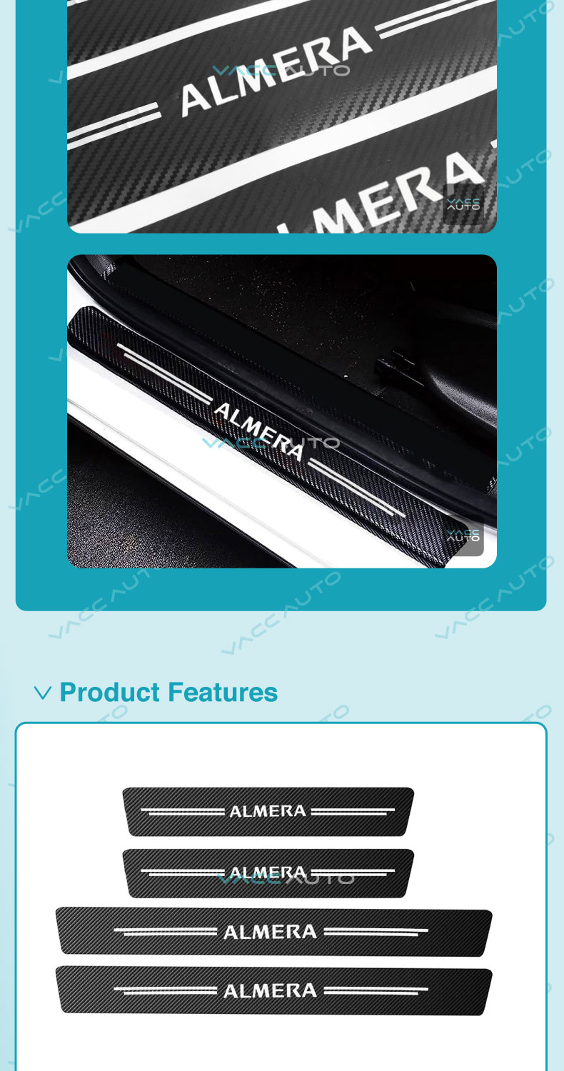 Nissan Almera N18 (2020-2025) Door Step Anti Scratch Side Door Sill ...