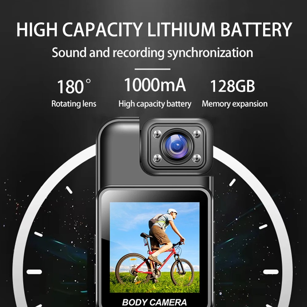 Ultra HD 4K WiFi Mini Camera Portable Digital Video Recorder Police ...