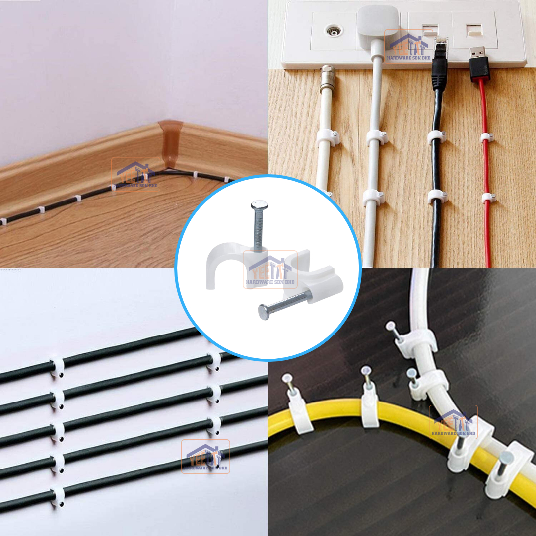 [ SERENA ] Cable Clip For Wire Organization 50pcs/20pcs (22mm/26mm/35mm ...