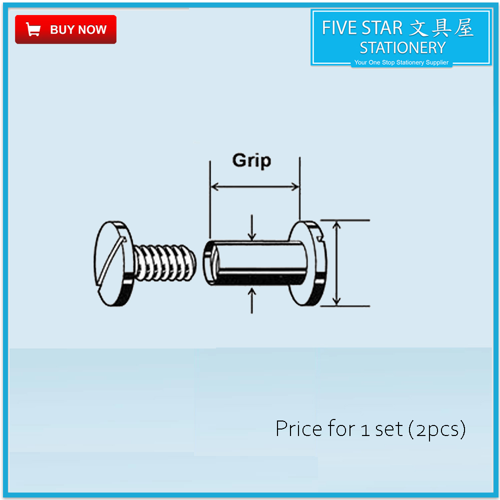 Screw Binder 6mm-100mm | Brass Binding Interscrew & Extension Set ...
