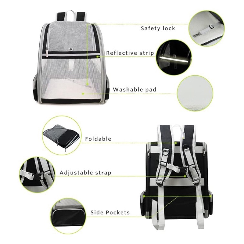 READY STOCK Fully Ventilation Cat Carrier Bag Cat Bag Pet Bag Pet ...