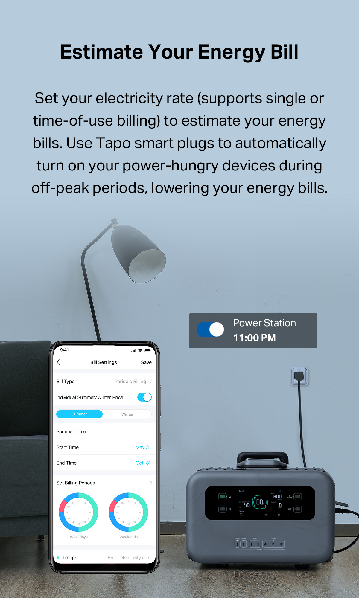 TP-Link Tapo P100 P110 P110M Mini Smart WiFi Socket Plug Support Remote ...