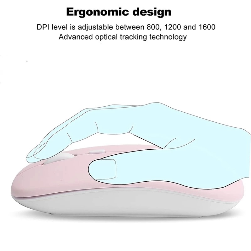 JITE T-06 Wireless Mouse 2.4Ghz Nano USB Receiver Optical Adjustable ...