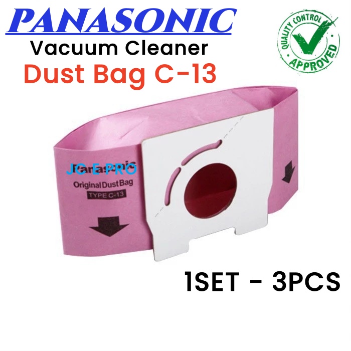 Panasonic Vacuum Cleaner Dust Bag C-13 (3PCS) MC-CA291 MC-CA293 MC-3300G MC-CA593 MC-CA681 MC ...