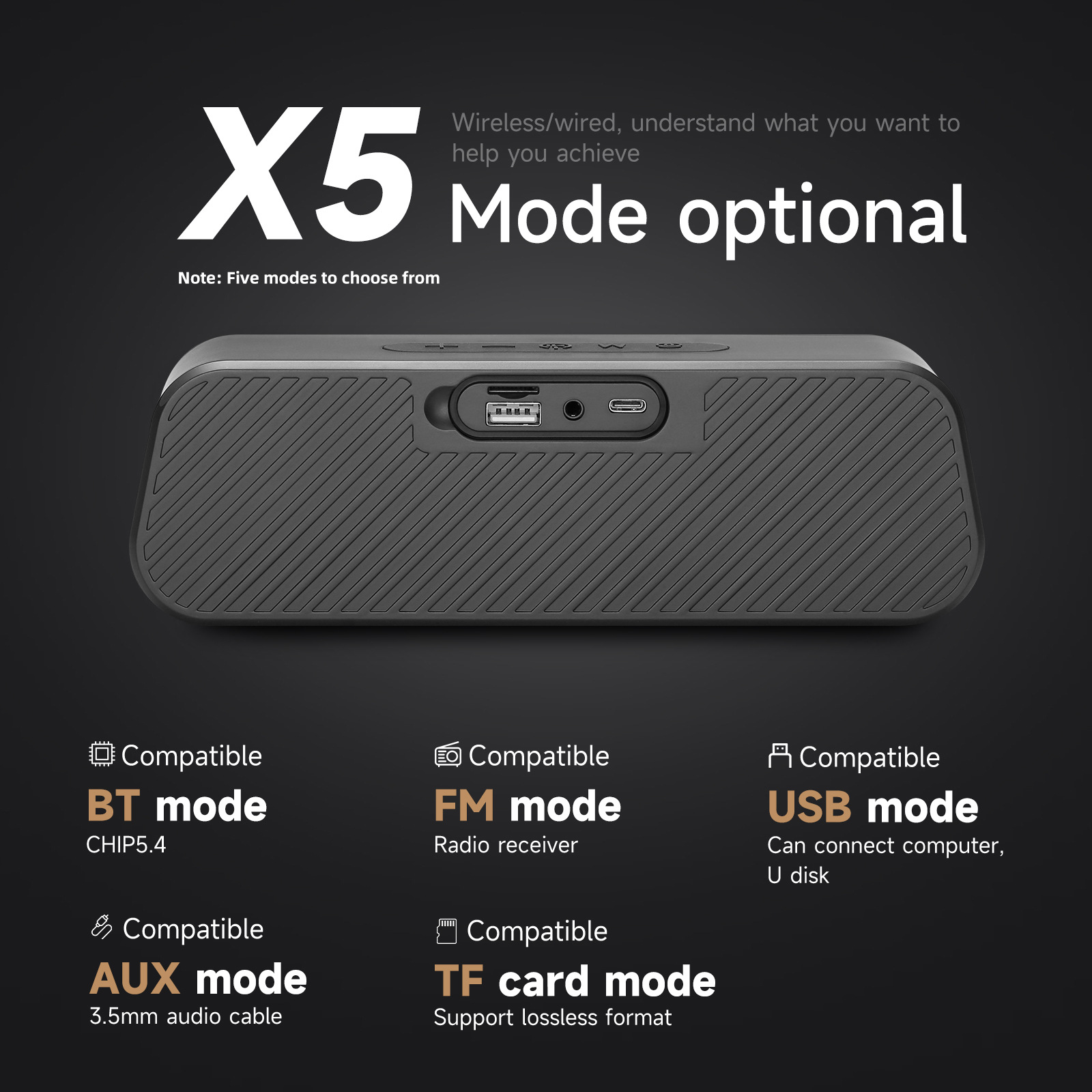 TWS Bluetooth Bass Stereo Portable Speaker Wireless Mini Column Box ...