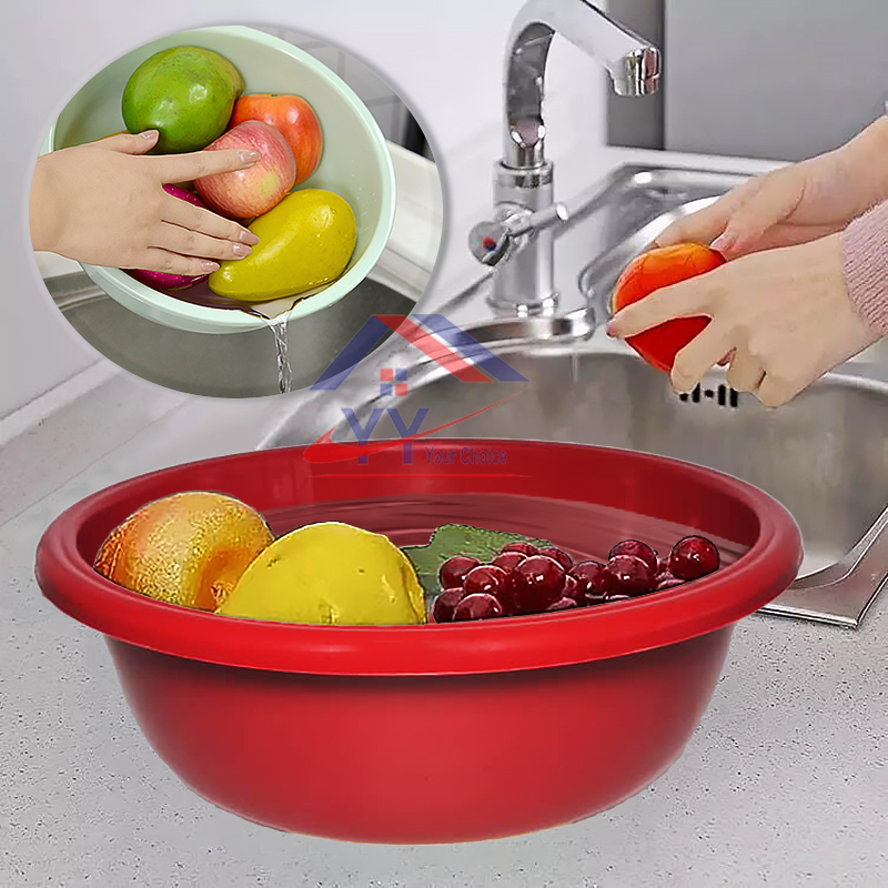 【Century】 Round Plastic Basin/Multipurpose Wash Basin/Round Storage ...