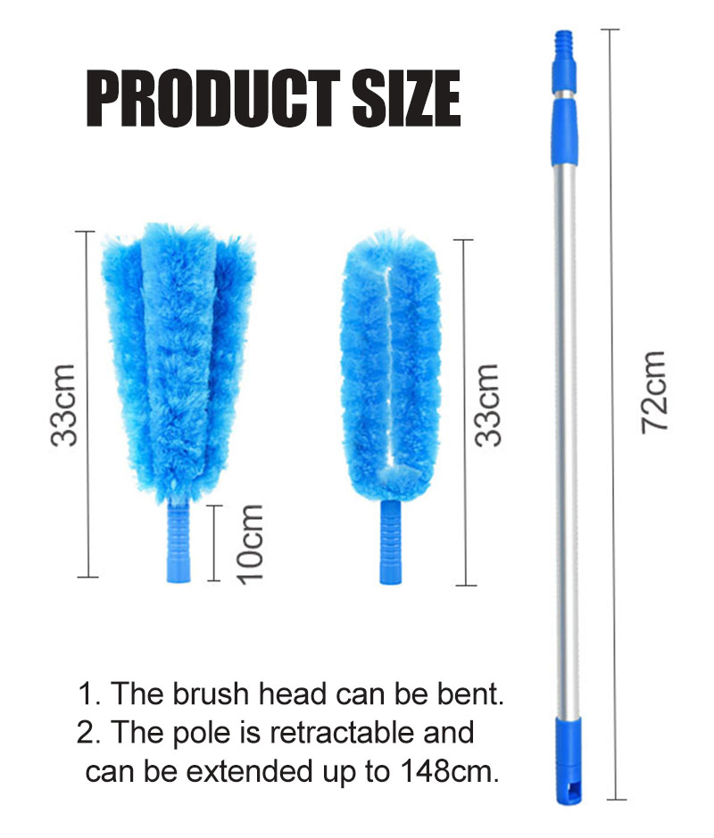 Dust Cleaning Tool Ceiling Fan Duster Long Handle Railing Brush Cleaner ...