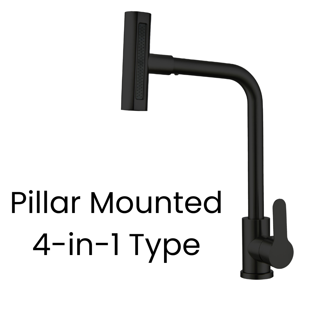 MOCHA Food Grade SUS304 Stainless Steel Basin Pillar Mount Wall Mounted ...