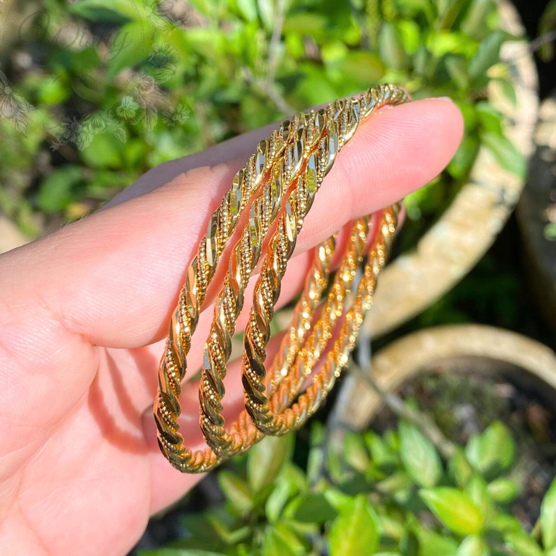 Gelang Tali Emas Suasa Dewasa Rope Bangle Emas Suasa Plated | Shopee ...