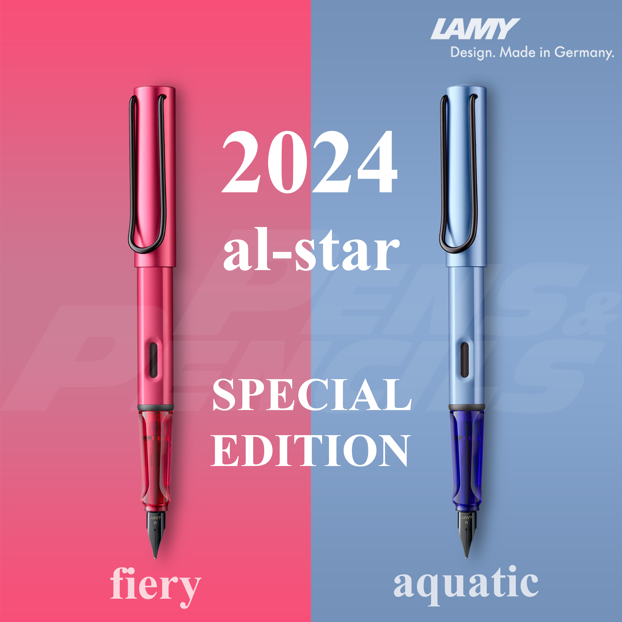 LAMY Al-Star Fountain Pen Autumn Pink / Sage Fountain Pen EF/F/M/B Nib ...