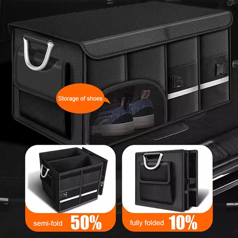 【SPOT】Car Boot Organiser 36/72/92/112L Foldable Storage Box 1680D ...