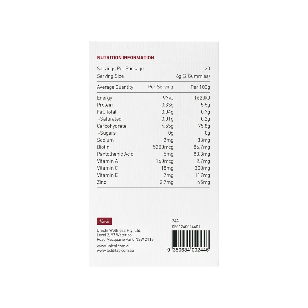 Unichi Teddi Lab Hair Boost / Immune Defence / Rose Iron / Collagen ...