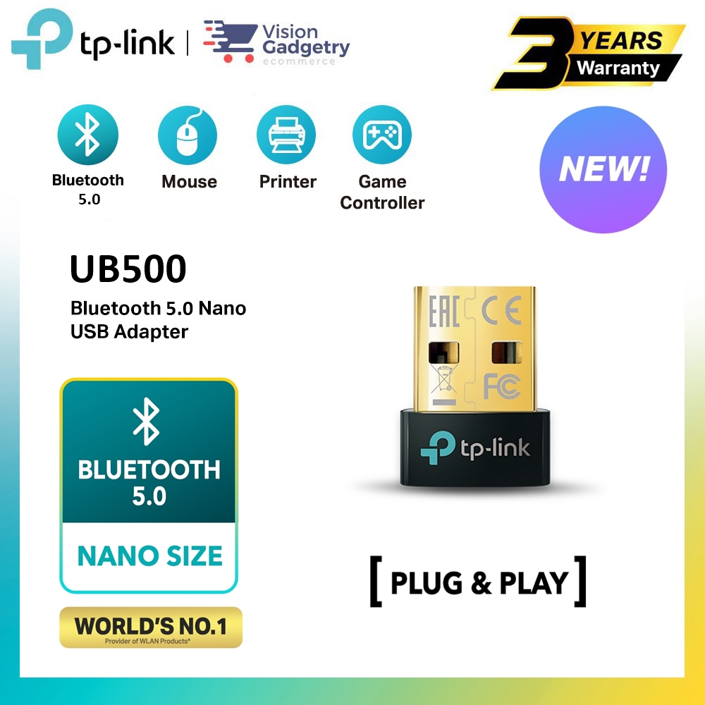 TP-Link UB500 Plus Bluetooth 5.3 5.0 Nano USB Adapter Smallest | Shopee ...