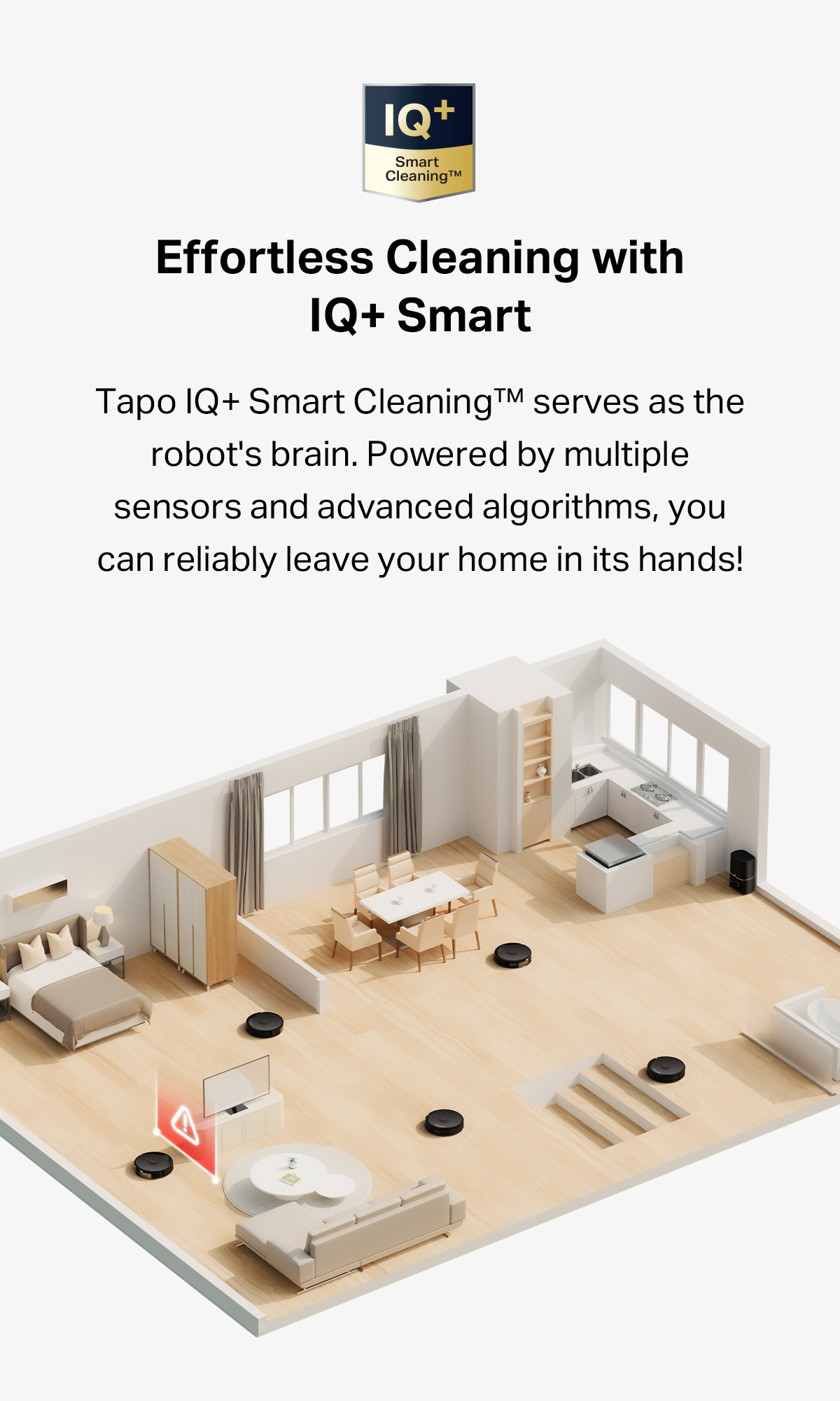 TP-Link Tapo RV30 Max Plus 5300Pa Robot Vacuum Cleaner LiDAR Navigation ...