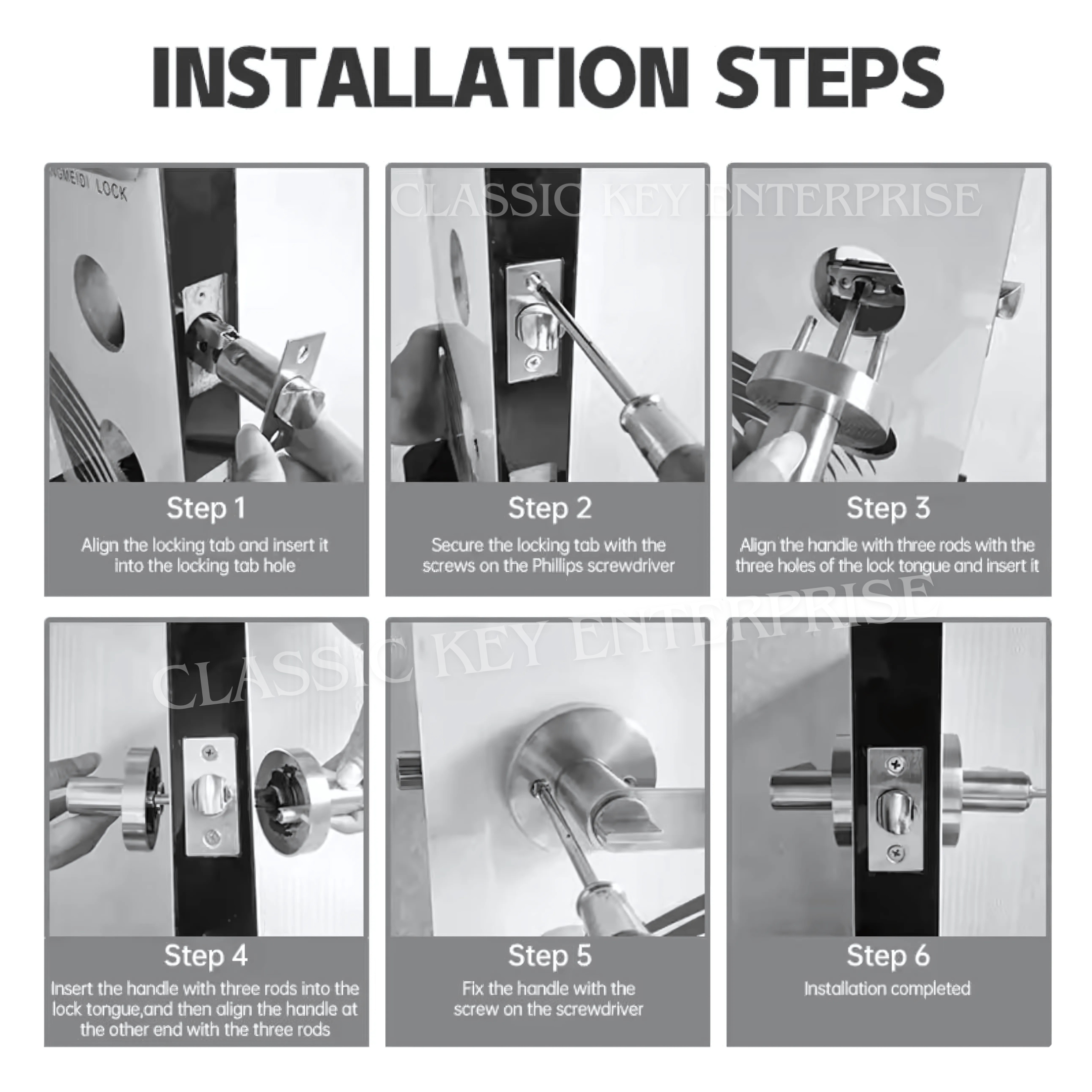 Hoso Tubular Lever Handle Door Lock Model HSTL-7501 SIRIM Approved ...