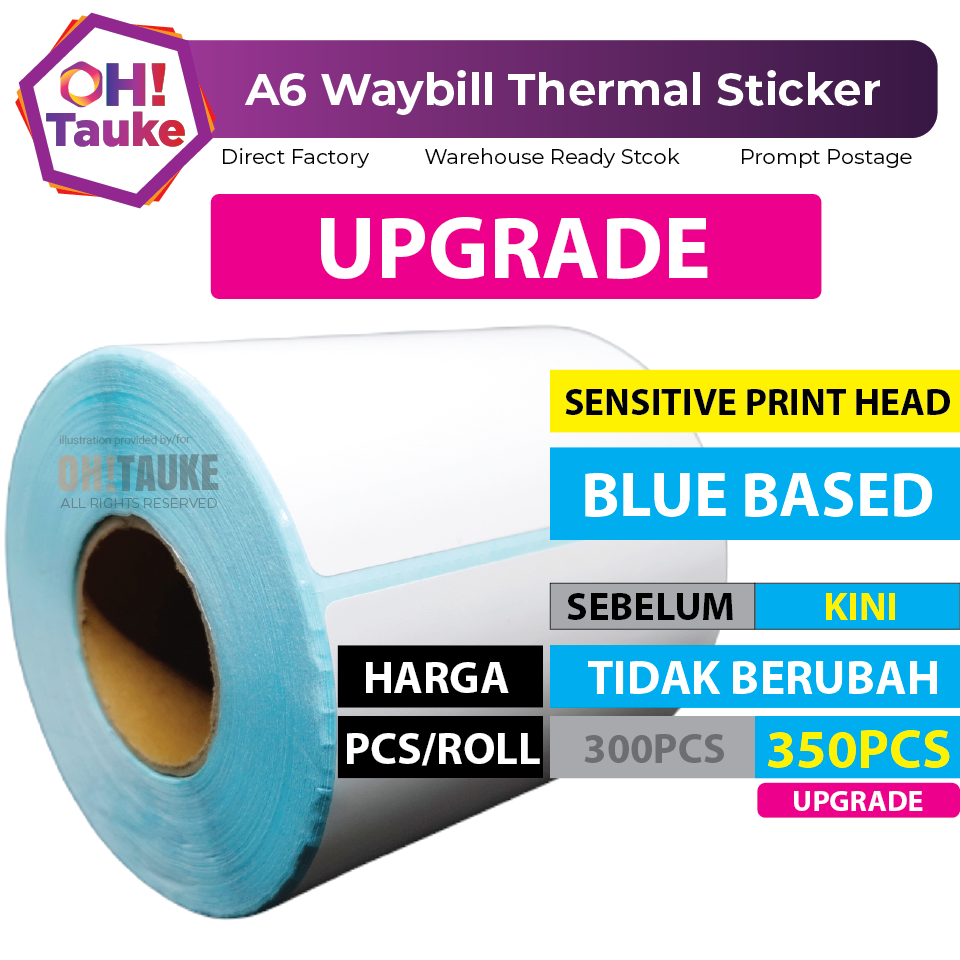 Stiker Waybill AWB A6 Waybill Thermal Sticker Courier Consignment Label ...