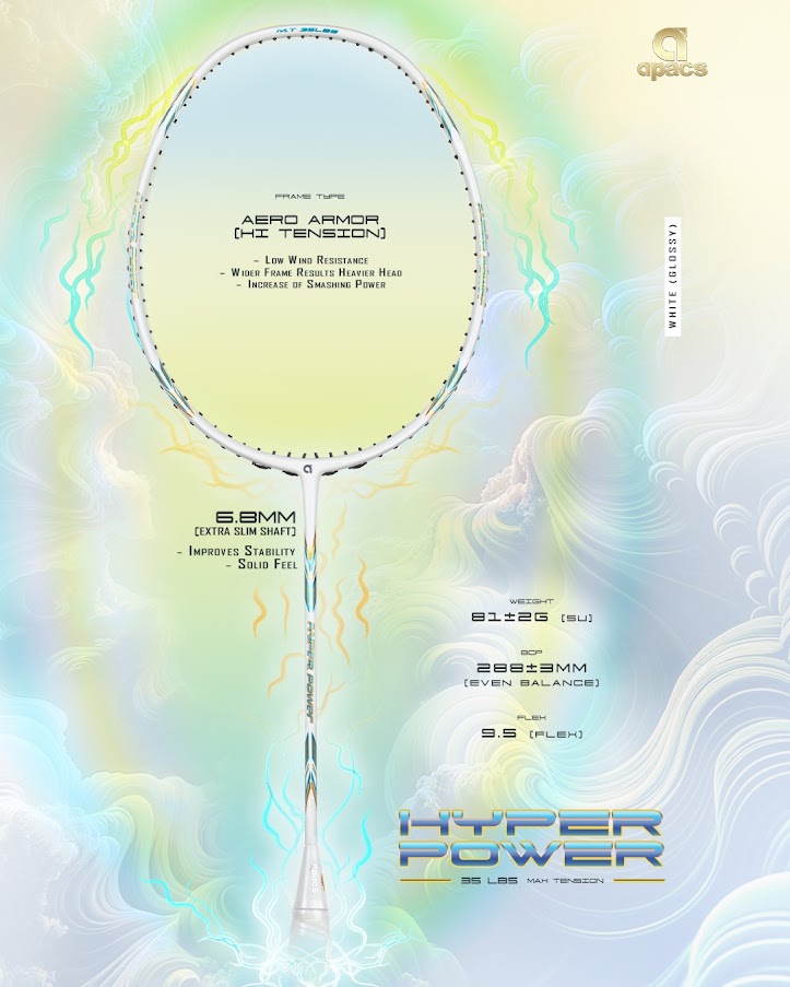 APACS Racket HYPER POWER ( 100% Original ) | Shopee Malaysia