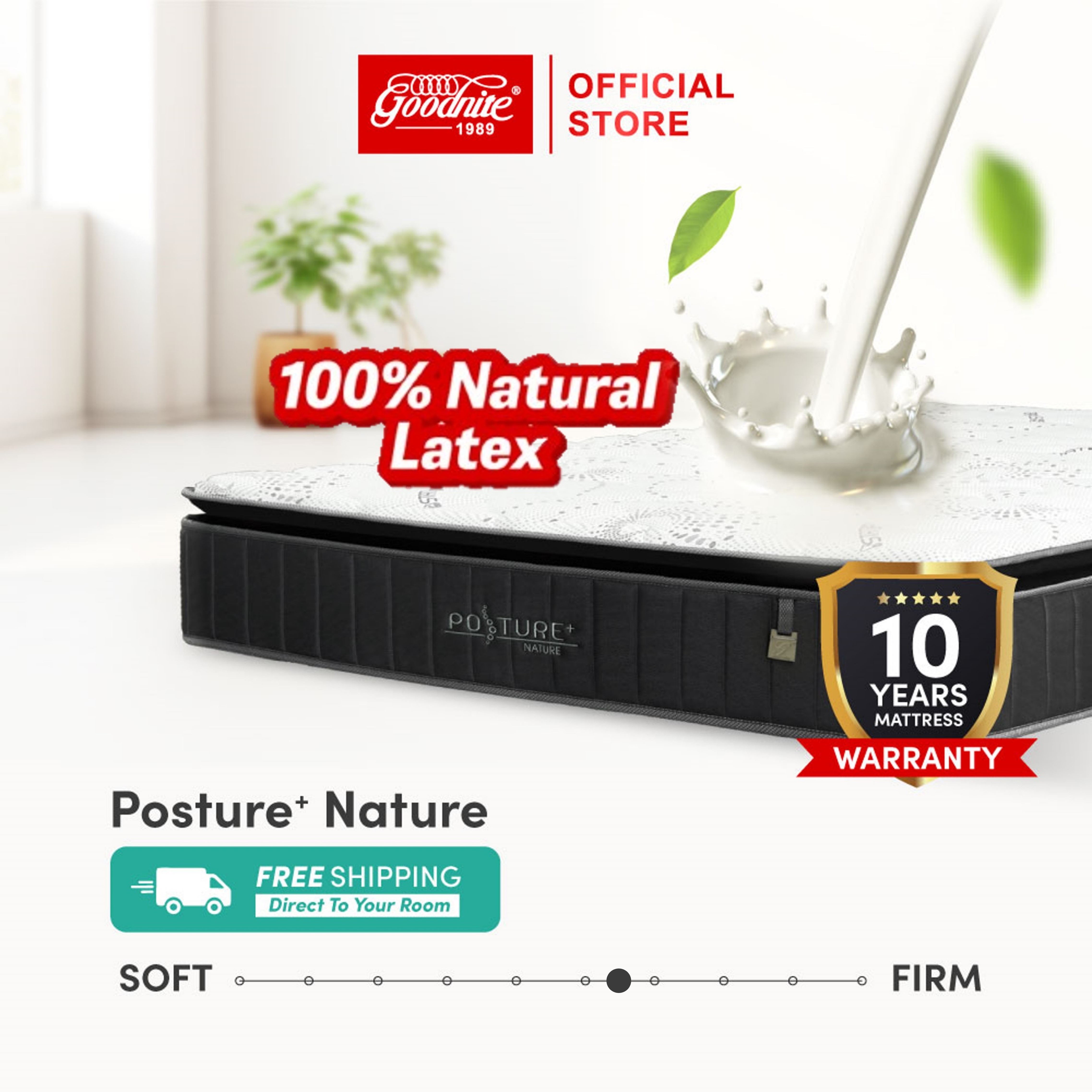 Goodnite Posture Statfree Natural Latex Pocket Spring Mattress (11 ...