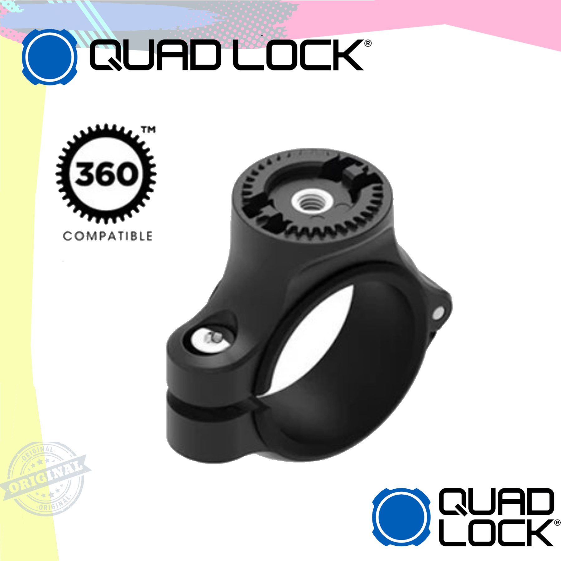 QUAD LOCK BASE BAR CLAMP 360 ATTACHMENT QUADLOCK | Shopee Malaysia
