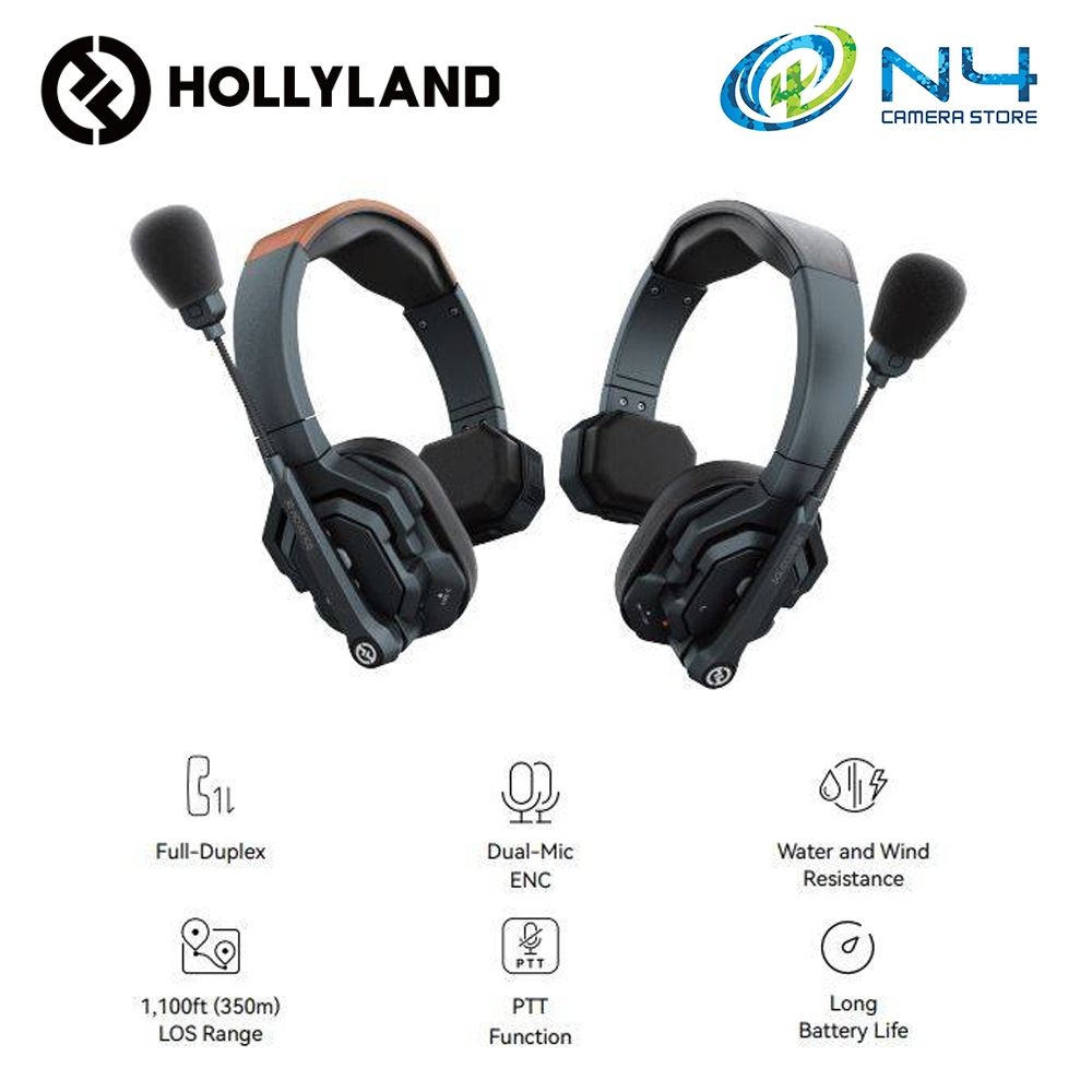 Hollyland Solidcom SE Global 4S 4-Person Full-Duplex Single-Ear Noise ...