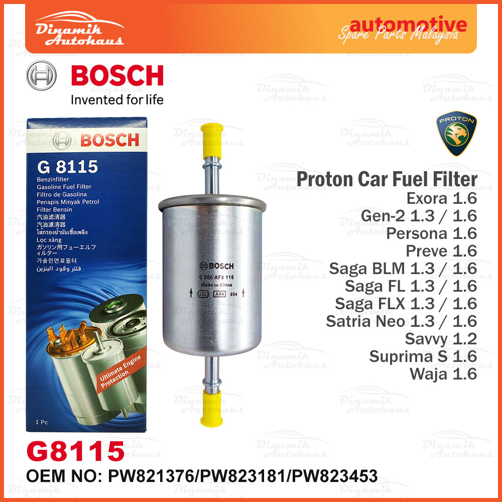 Bosch Fuel Filter Proton Waja Exora Persona Preve Satria Neo Gen2 ...