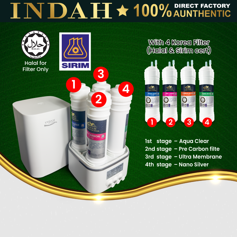 INDAH Mild Alkaline Water Filter System Water Purifier Penapis Air ...