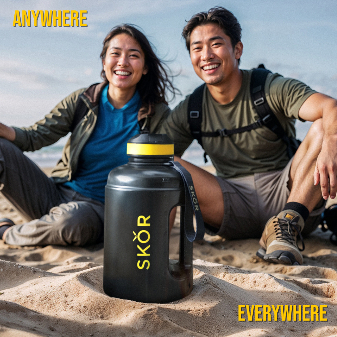 SKOR Sports & Outdoors Water Bottle, Leakproof BPA-Free Shock-Resistant ...