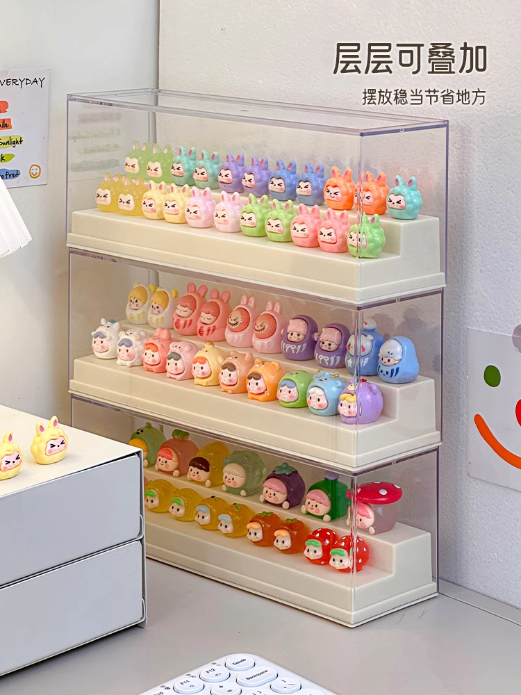 Toys Display Box Pop Bean Storage Box Popmart Transparent Clear ...