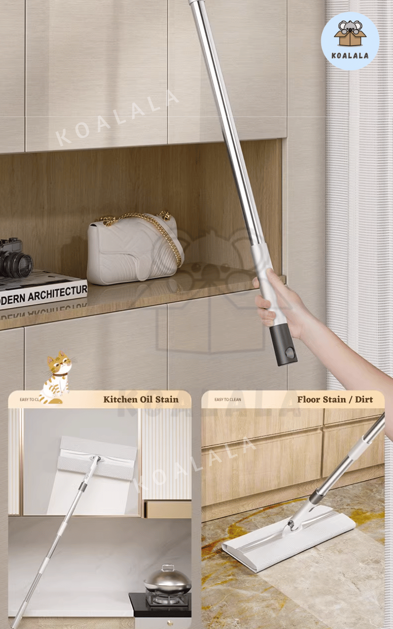 Electrostatic Flat Mop Tisu Pengelap Lantai Mop Tisu Dust Removal Paper ...