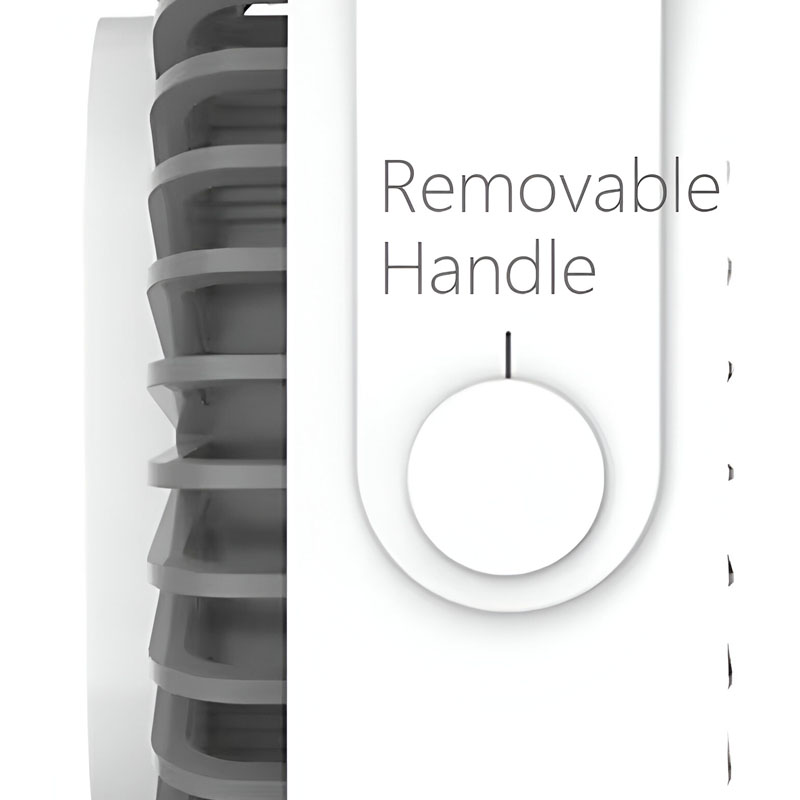 Strong Wind 6-Inch Desktop Min Fan Portable Home Office Free Rotation ...