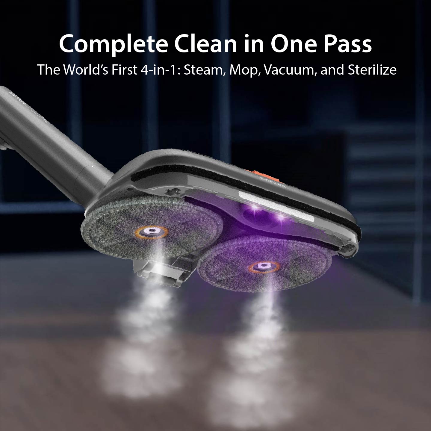 Corvan X8 All-in-1 Cordless Vacuum Cleaner| Steam Mop| UV Anti-Dust ...