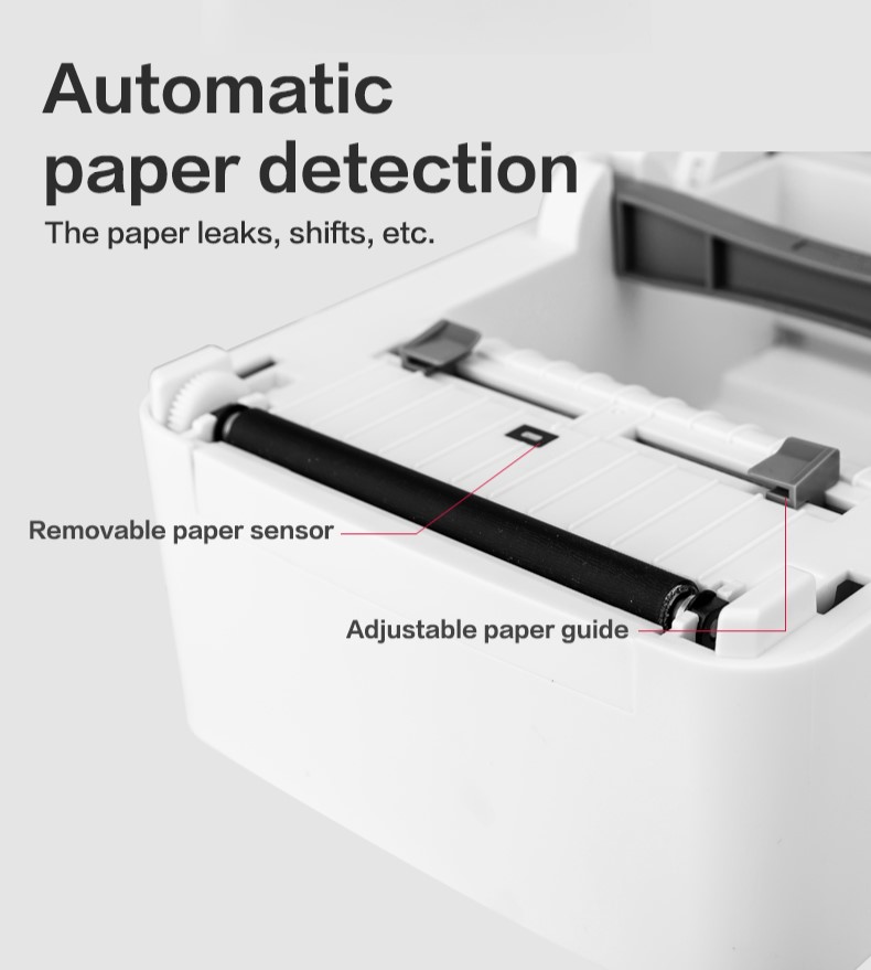 Deli Label Printer Thermal Printer Receipt Printer 203dpi Resolution ...