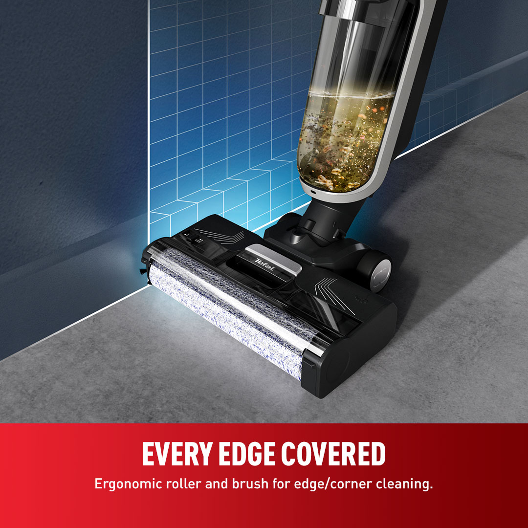 Tefal X-Clean 4 Wet & Dry Cordless Vacuum Cleaner GF5035 (Timesaving 2 ...