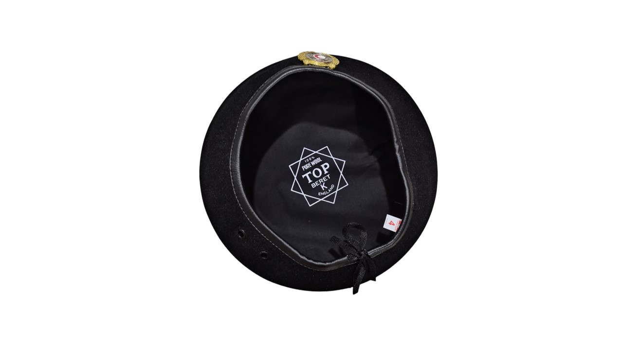 PBSM BSMM Topi Beret Bulan Sabit Merah Malaysia - Beret Hitam , Lencana ...