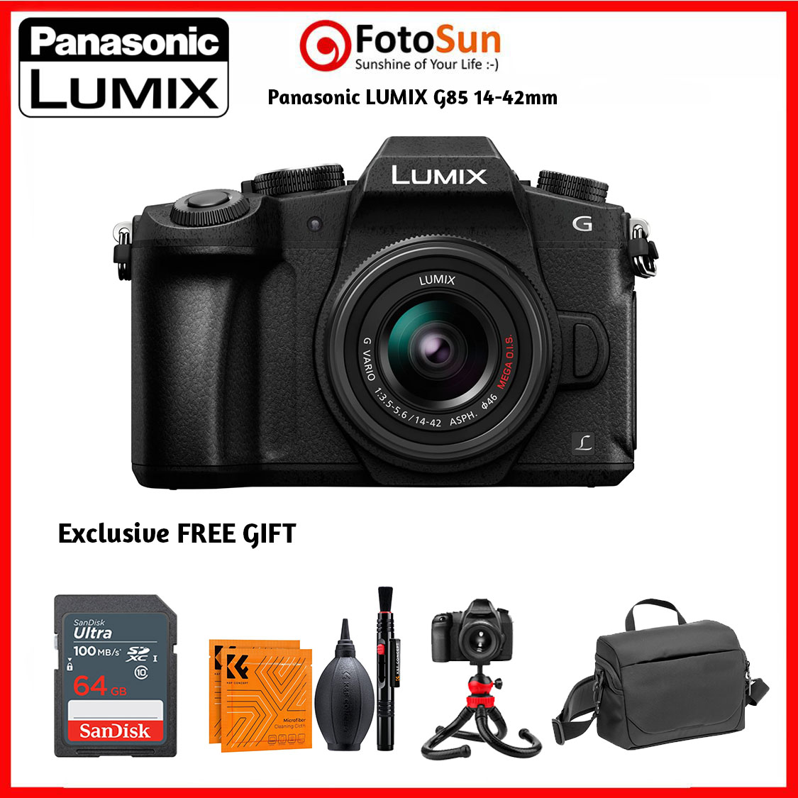 Panasonic LUMIX G95 / G85 / G7 kit micro 4/3 mirrorless camera | Shopee ...