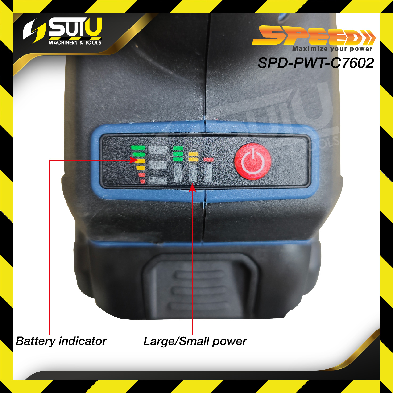 SPEED SPD-PWT-C7602 21V 2IN1 Combo Set (SPD-PWT-S6603 Drill + SPD-PWT-S6605 Angle Grinder ...