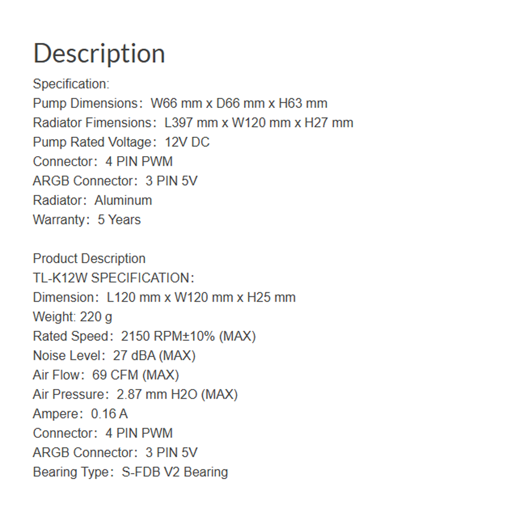 THERMALRIGHT ELITE VISION 360 ARGB 360mm LIQUID COOLER - BLACK / WHITE ...