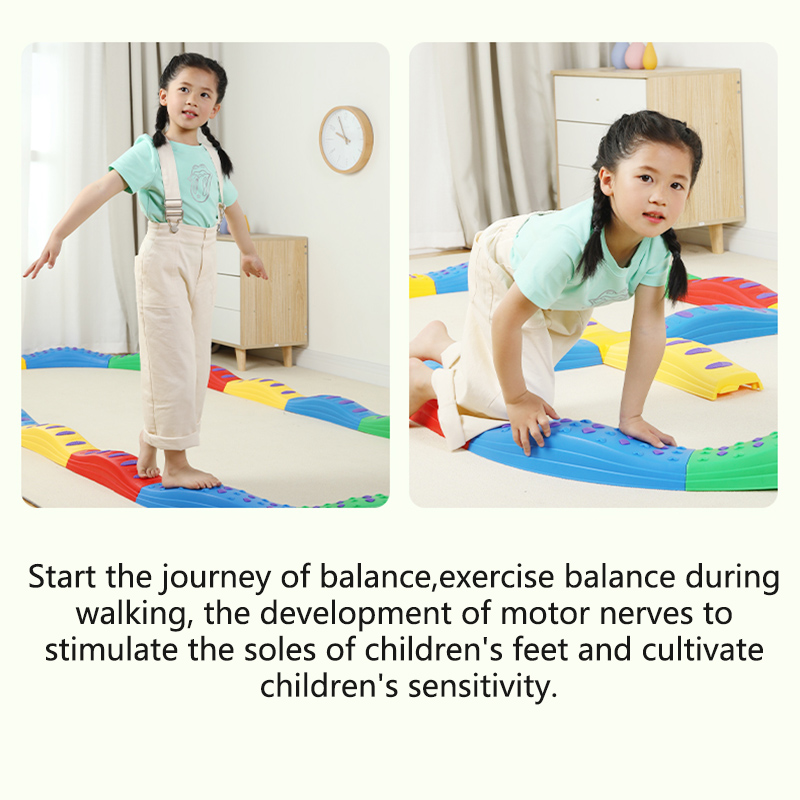 Kids Balance Beam Walking Balance Board Bridge Promote Balance ...