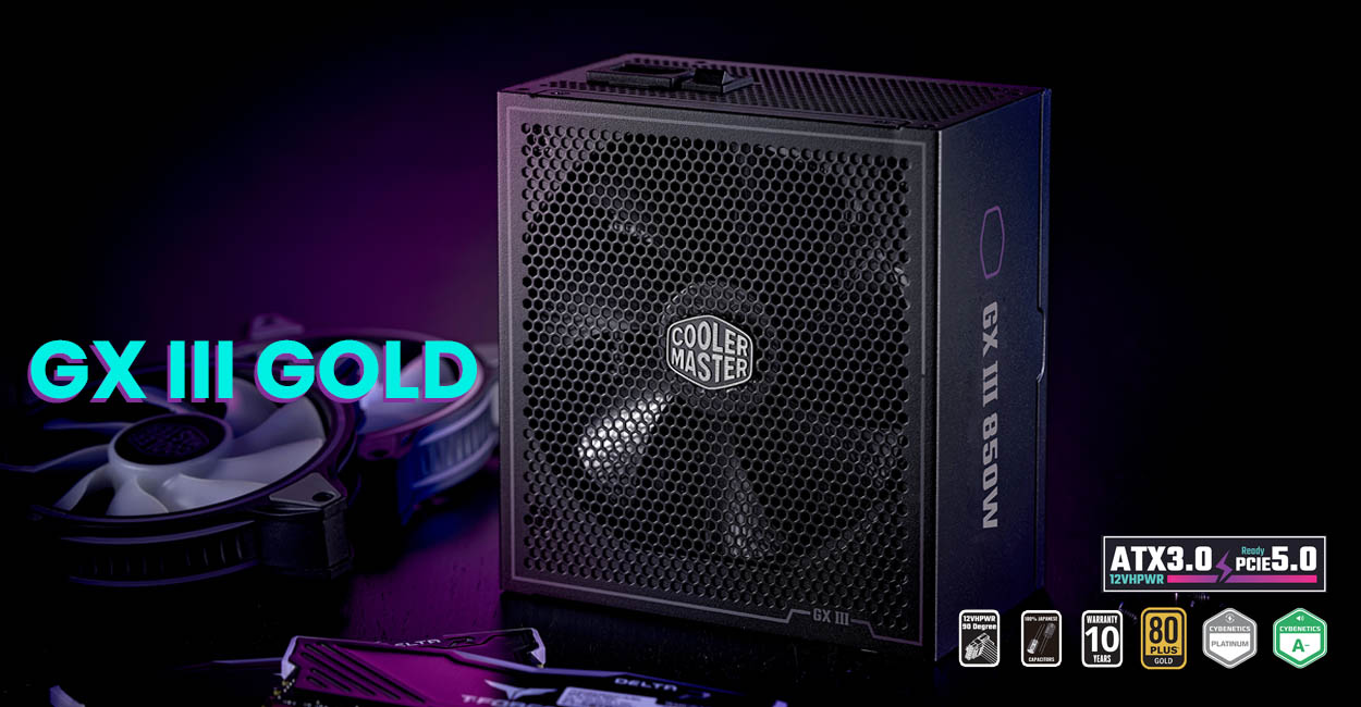 Cooler Master GX III GOLD Series 80+ Gold ATX 3.0 Full Modular Power ...
