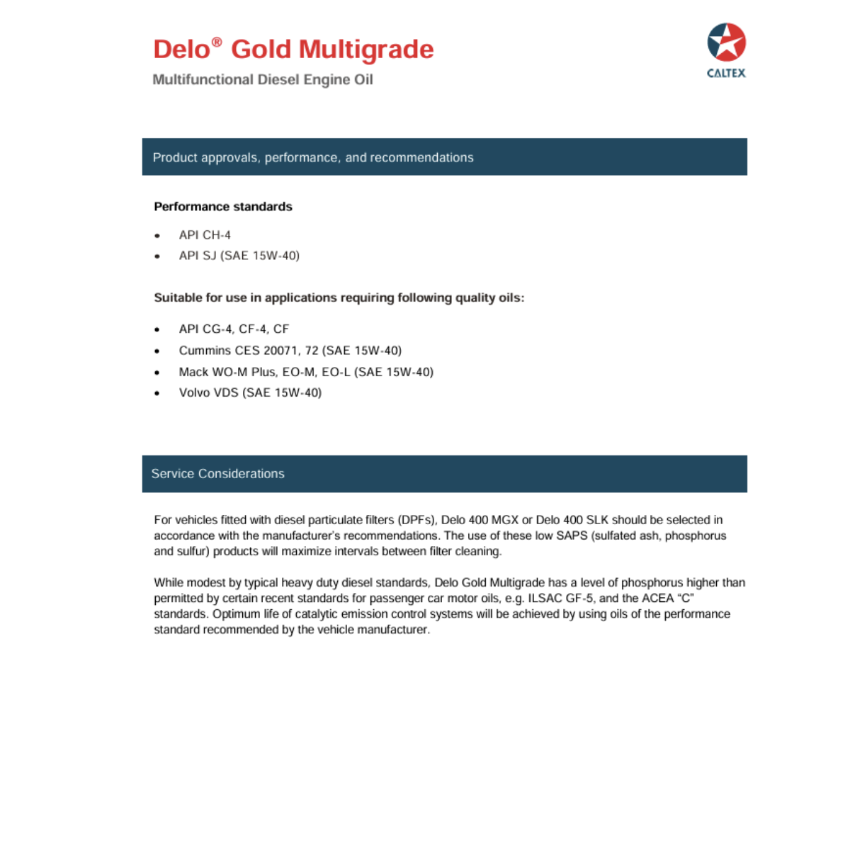 Caltex Delo Gold Multigrade SAE 15W-40 (5 Liters) Heavy Duty Diesel ...