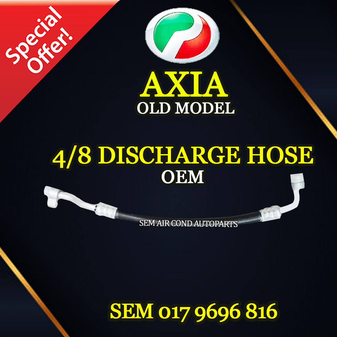 PERODUA AXIA OLD MODEL OEM NEW 4/8 DISCHARGE HOSE (CAR AIRCOND SYSTEM ...