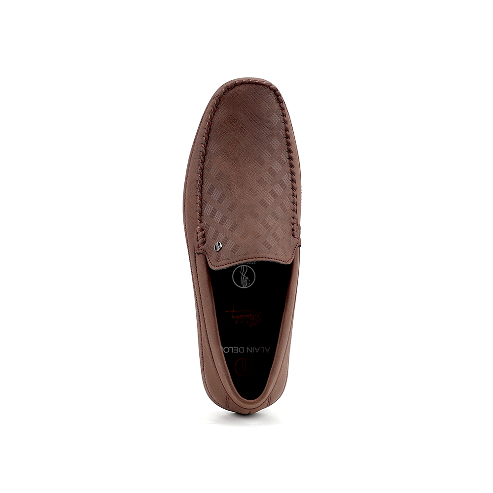ALAIN DELON Men's PU Moccasins Shoes -Coffee 272406-MU1SV-33P | Shopee ...